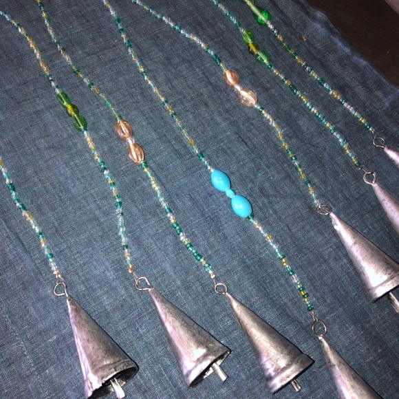 Balinese | Accents | Balinese Boho Wind Chimes Green Bells Silver Nwt ...